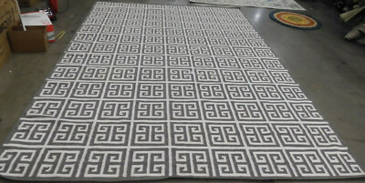 GREY / IVORY 9' X 12' Loose Thread Rug Reduced Price 1172602759 DHU626B ...