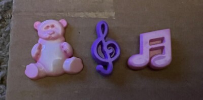 Vintage Lot of 3 Push Pins - Teddy Bear, Music Note & Treble Clef | eBay