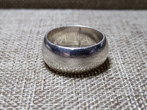 VTG Sterling Silver - Mexico Taxco Mens Wide Wedding Band Heavy - 20g ...