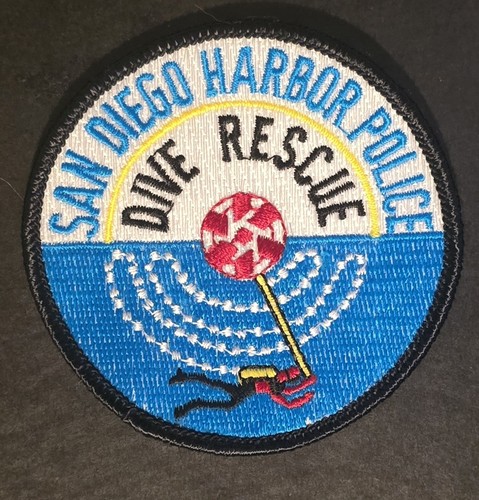 Hard To Find Obsolete San Diego Calif Harbor Police Dive Rescue Patch ...