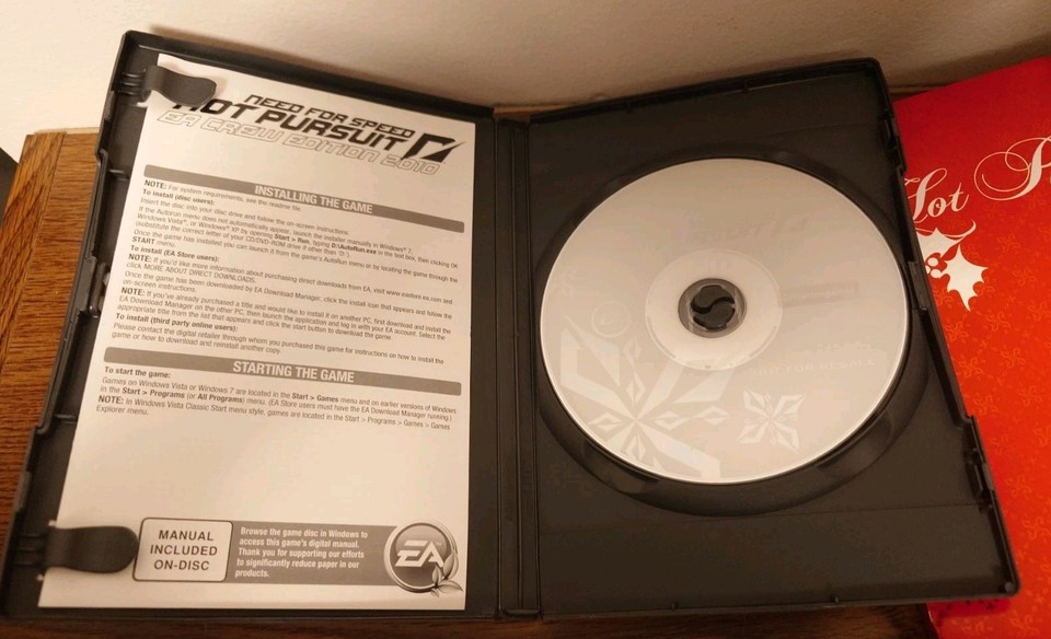 Need For Speed Hot Pursuit EA Crew Edition 2010 PC DVD ROM Employee ...