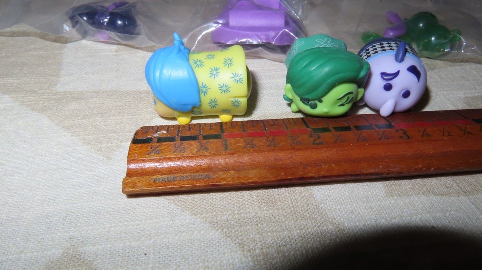 Disney Pixar INSIDE OUT Tsum Tsums DISGUST FEAR JOY Figures Stand | eBay