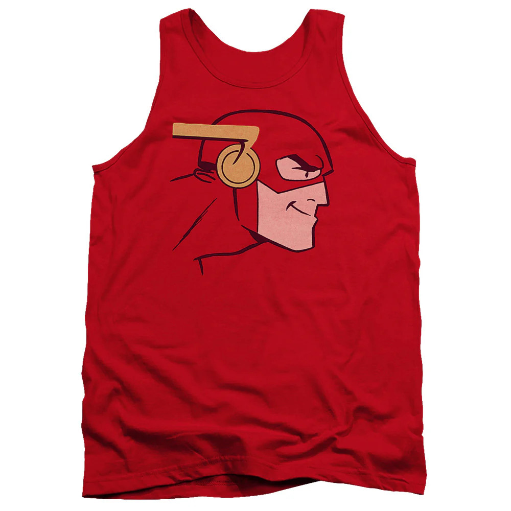 Justice League Cooke Head Mens Tank Top Shirt Red | eBay