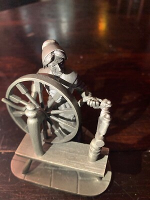 Franklin Mint THE SPINNER Fine Pewter 1975 People of Colonial America ...