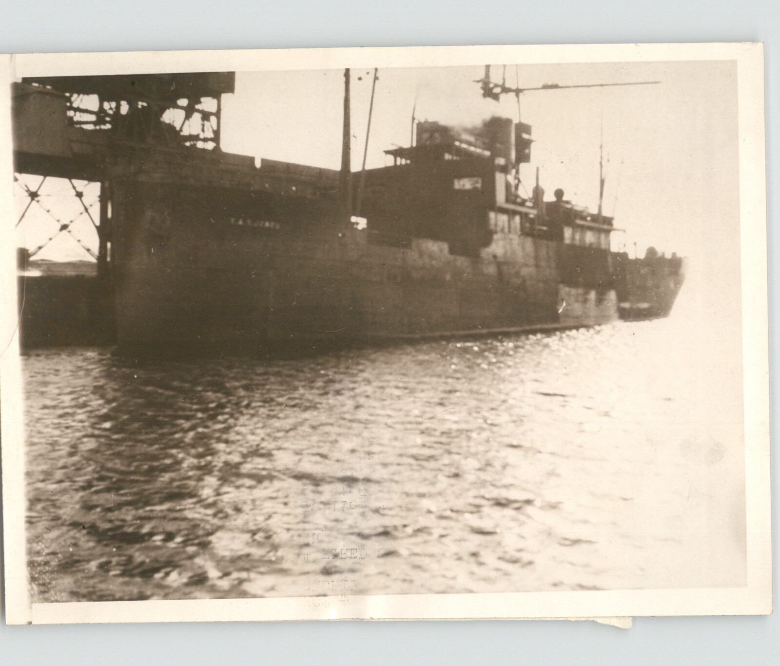 COAL COLLIER SHIP 'Tad Jones' Connecticut VINTAGE 1929 Press Photo | eBay