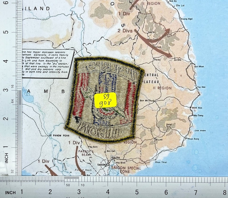 Patch , US Army Vietnam 7th Radio Research Unit RRFS ASA Ubon Thailand ...