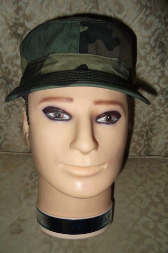 Military BDU Cap Hat 7 1/4 US Army USAF USMC Baseball Reenactment Men ...