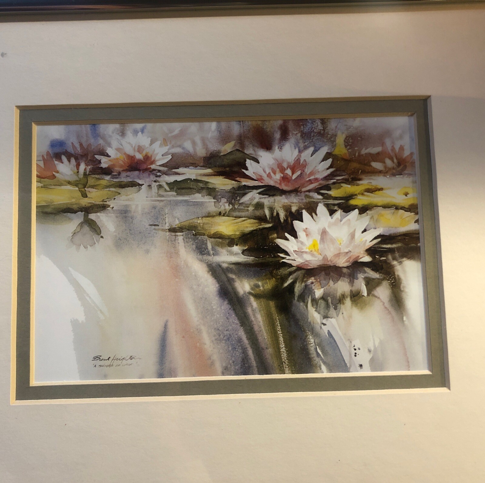 Print By Brent Heighton "A Shimmer of Light" Framed Signed in Pencil 10 ...
