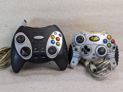🔥Lot of 2🔥 Microsoft Xbox Original Intec & Mad Catz Wired Controllers ...