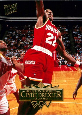 1995 Houston Rockets NBA Basketball Card CLYDE DREXLER Fleer Ultra ...