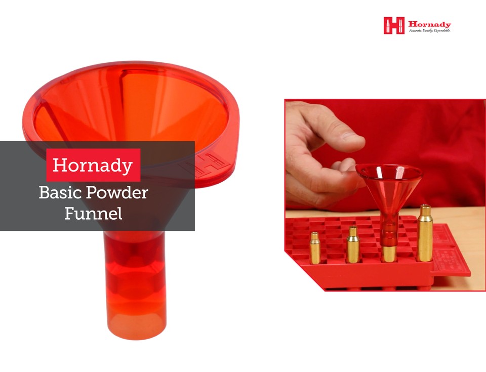 Hornady Basic Powder Funnel, 586051 - Anti-Static Funnel Fits All Calibers | eBay