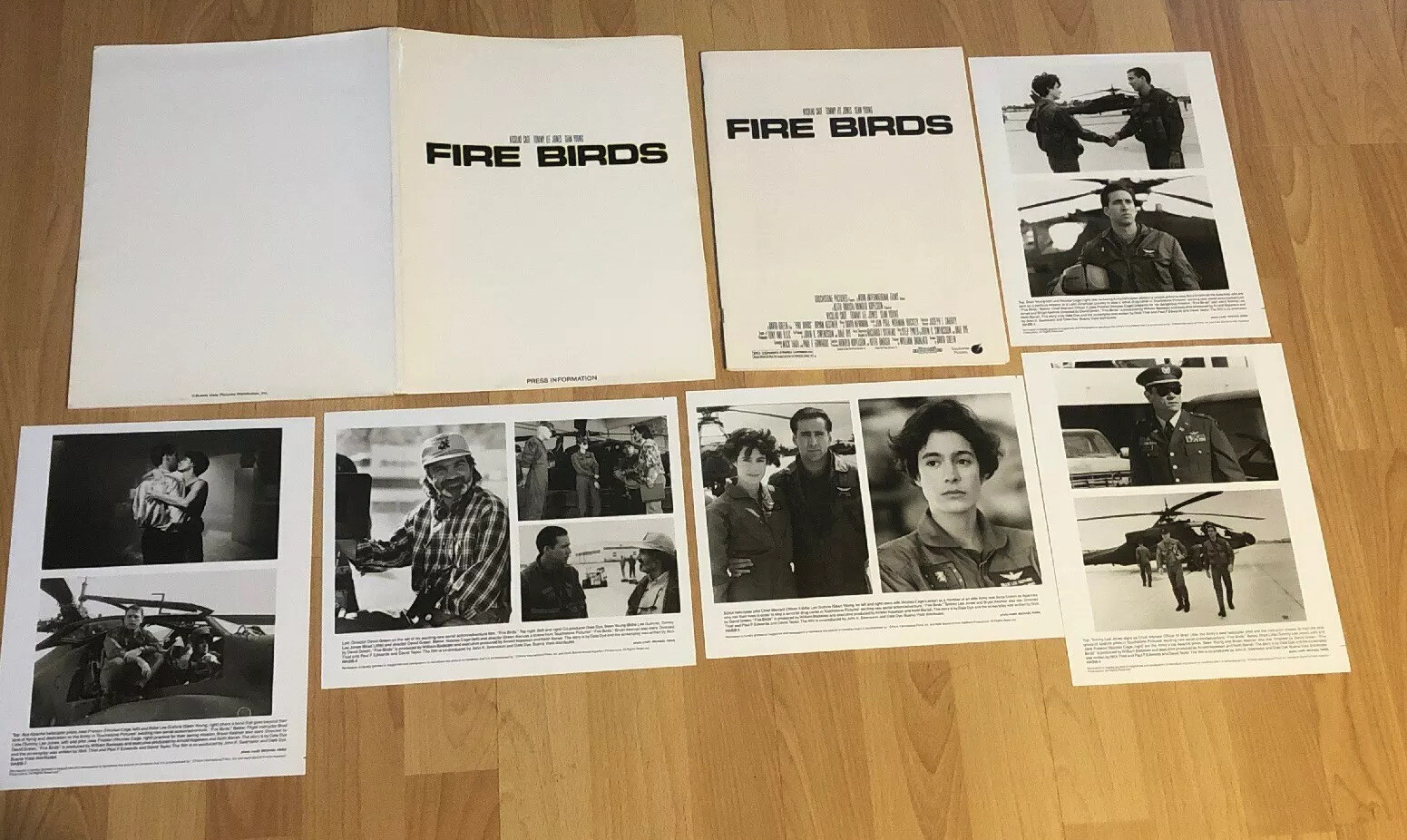 FIREBIRDS MOVIE PRESS KIT PHOTOS SEAN YOUNG FIRE BIRDS With 5 Photos B ...
