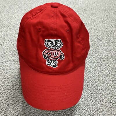 University of Wisconsin Badgers Signatures Strapback Adjustable Hat Cap ...
