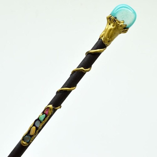 Double-headed Crystal Opal Magic Wand Wood Stick Wicca Altar Props ...