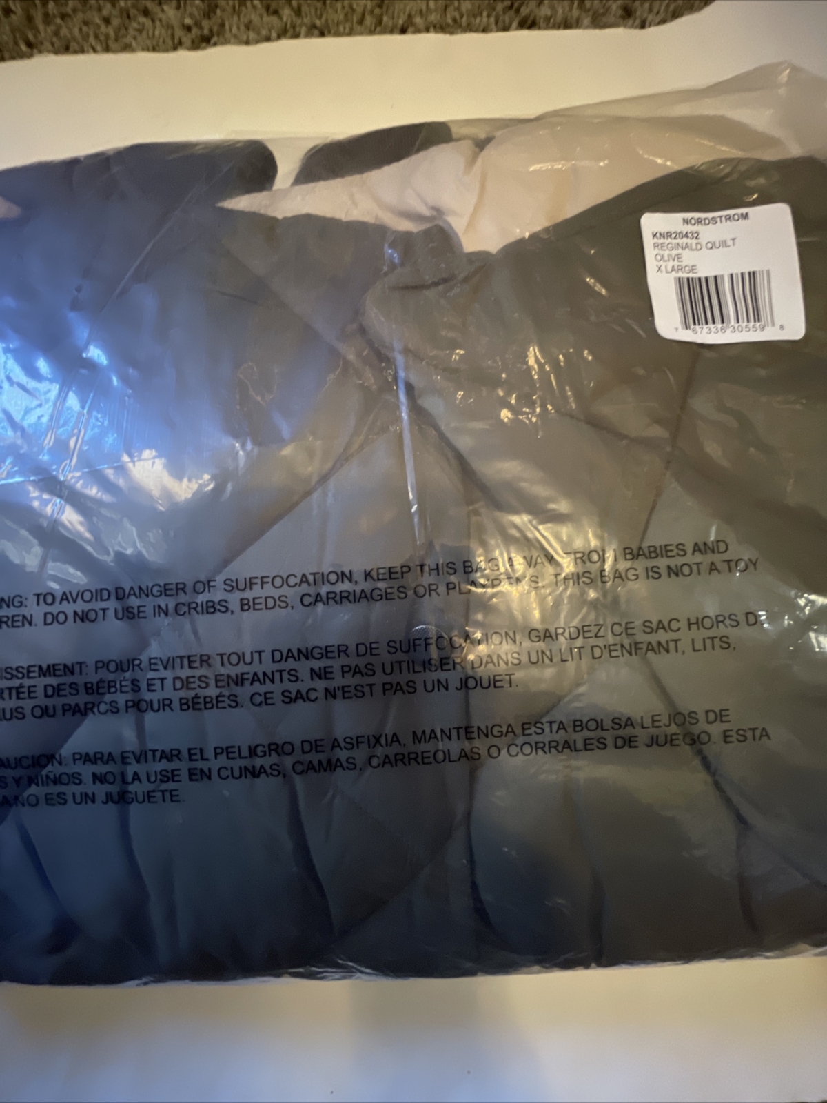 Lucky Brand Men's Green Reginald Quilt Bomber Jacket Size XL cold ...