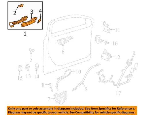 GM OEM 20-24 CT5 Front Door Lock Hardware-Handle, Outside 13548514 | eBay