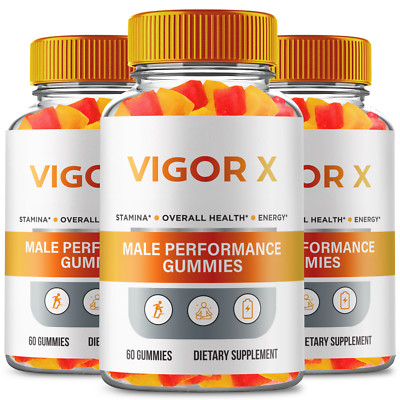 (3 Pack) Vigor X Gummies, VigorX for Health and Wellness Gummy | eBay