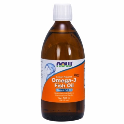 Omega-3 Fish Oil Lemon Lemon, 16.9 oz By Now Foods | eBay