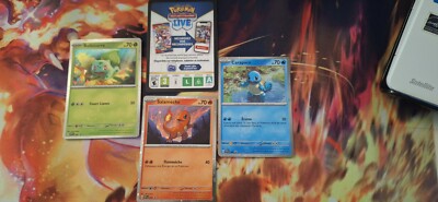 Carte Pokémon 151 Promo Holo Bulbizarre - Carapuce - Salamèche 046 ...