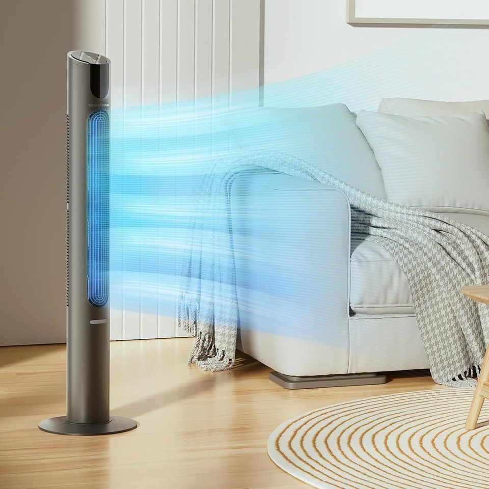 115CM Oscillating Quiet Tower Fan with Remote Control 8 Speeds 12H ...
