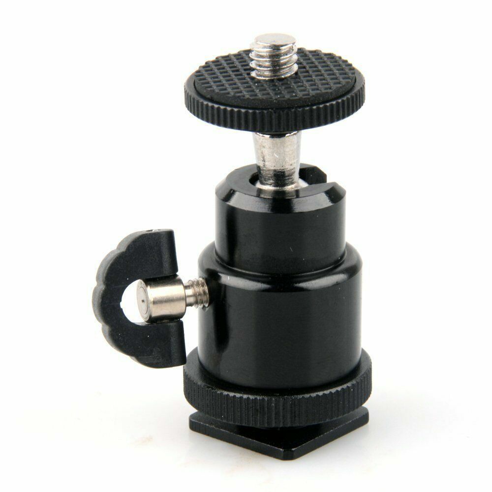 Mini Ball Head with Lock and Hot Shoe Adapter Camera Cradle for Canon ...