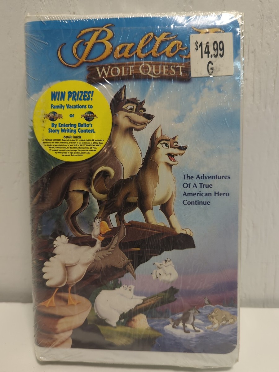 Balto 2- Wolf Quest- Vhs Balto II: Wolf Quest (VHS, 2002, Slip