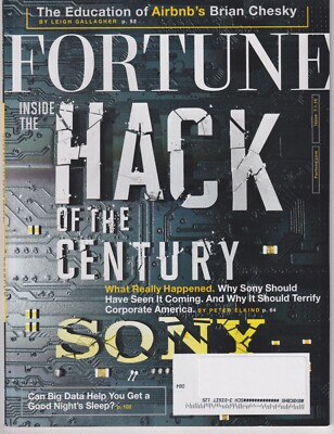 Fortune July 1, 2015 Inside the Hack of the Century At Sony, Big Data ...