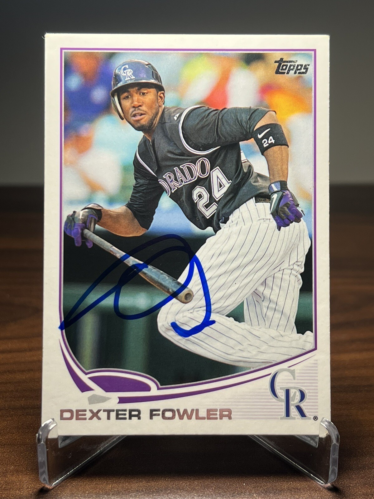 Dexter Fowler Signed Autographed 2013 Topps Baseball Card #273 Rockies ...