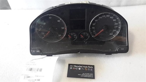 06 VW JETTA SPEEDOMETER CLUSTER KPH W/O MULTI-FUNCTION 1.9L 260 KPH ...