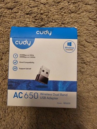 Cudy Wireless DualBand USB Adapter Dongle AC650 802.11ac 433Mbps 802 ...
