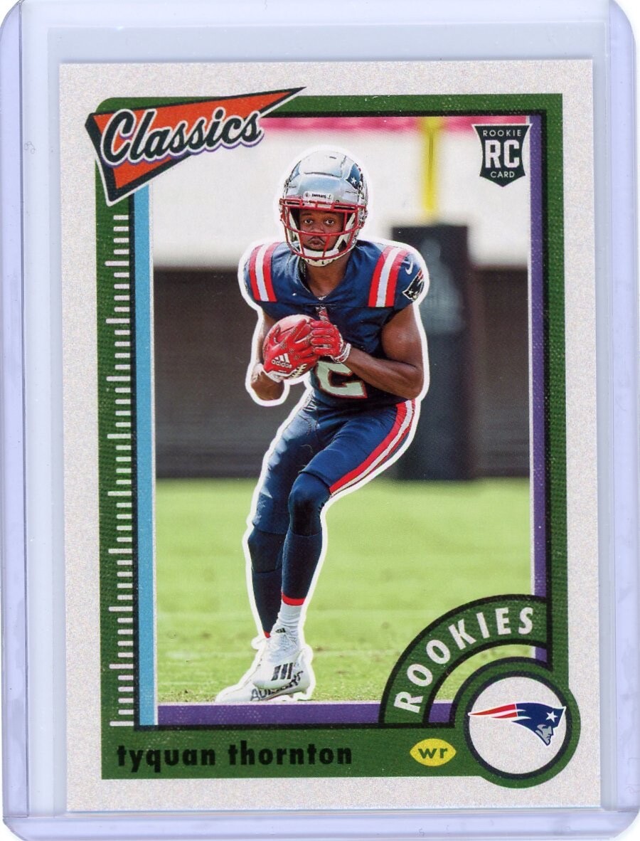 2022 PANINI CLASSICS RC TYQUAN THORTON ROOKIE #188 PATRIOTS BAYLOR ...