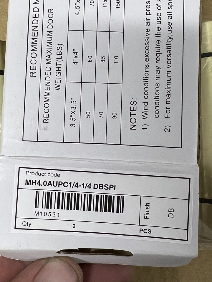 Penrod Spring Hinges Doors 4 in 1/4 Inch Radius Bright Brass MH4.0AUPC1 ...