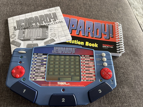 JEOPARDY! Handheld Trivia Game 1997 Tiger Electronics W/ Cartridge ...