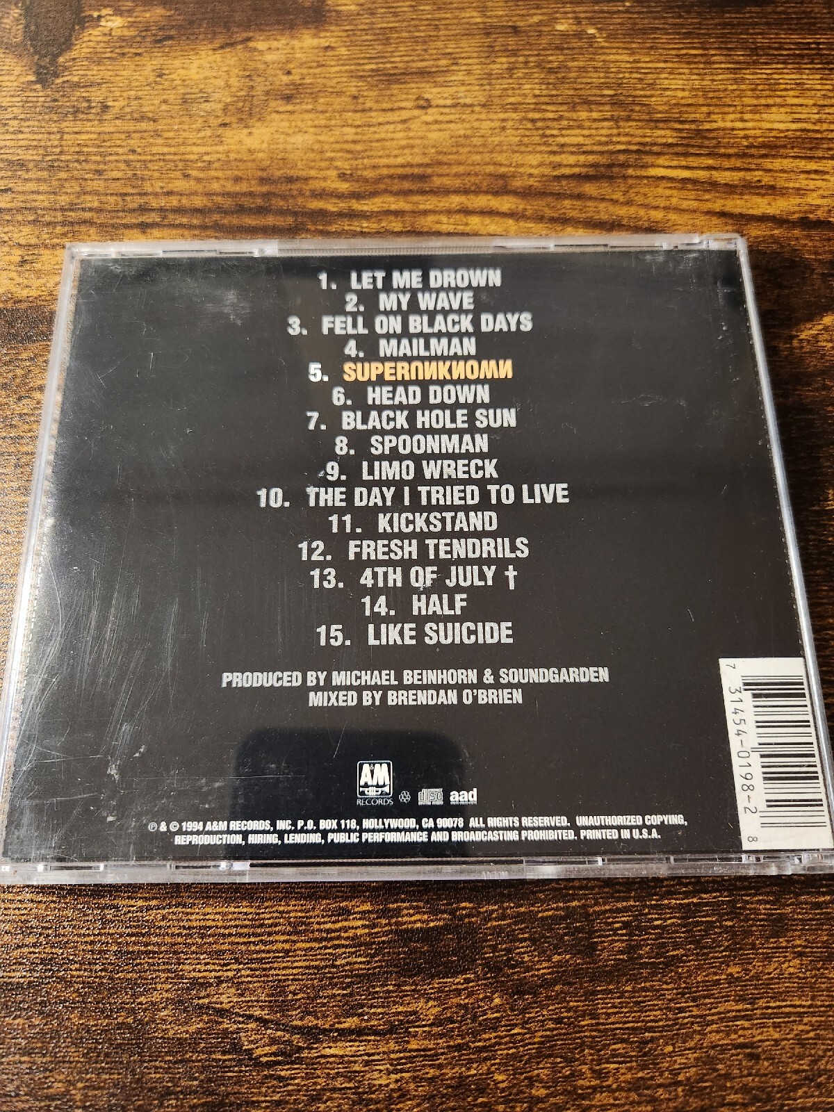 Superunknown by Soundgarden (CD, Mar-1994, A&M (USA)) 731454019828| eBay