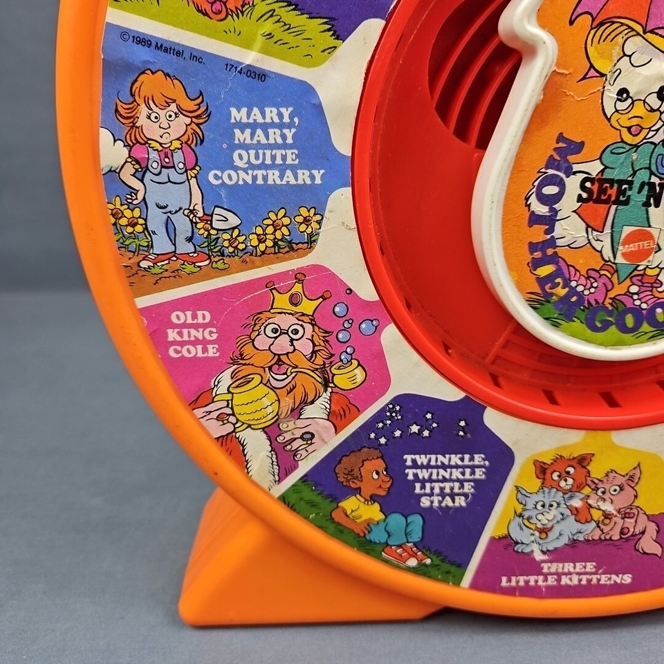 Vintage 1989 Mattel talking MOTHER GOOSE See 'N Say See And Say TESTED ...