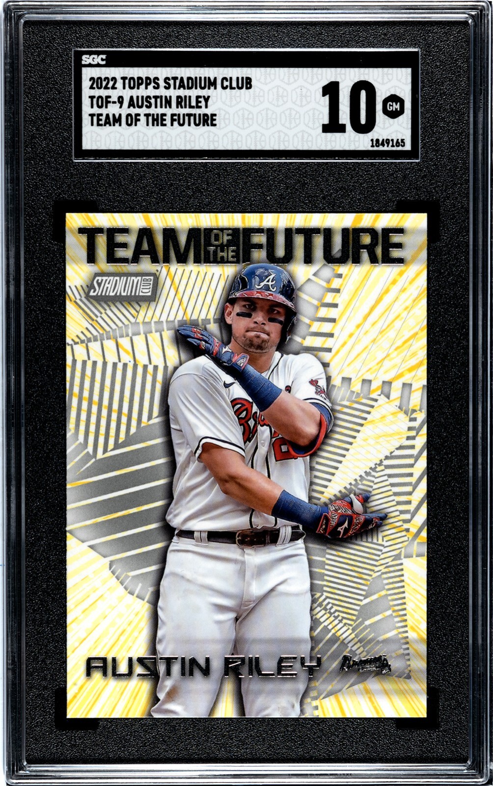 2022 Topps Stadium Club - Team of the Future Austin Riley #TOF-9 for ...