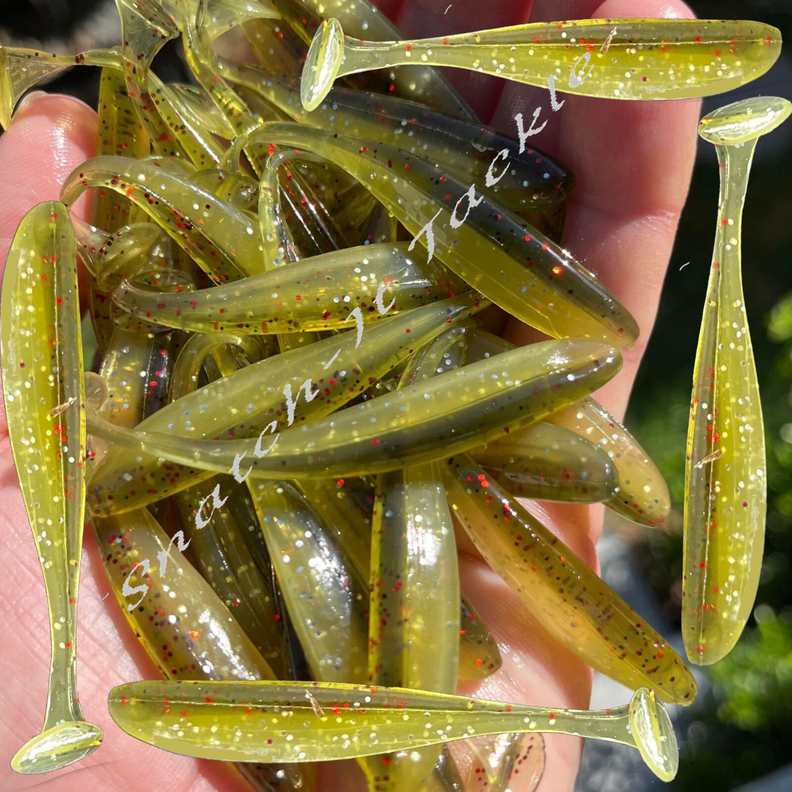 20 Soft Plastic Fishing Lures 70mm Paddle TAIL FLATHEAD Bream Bass Cod ...