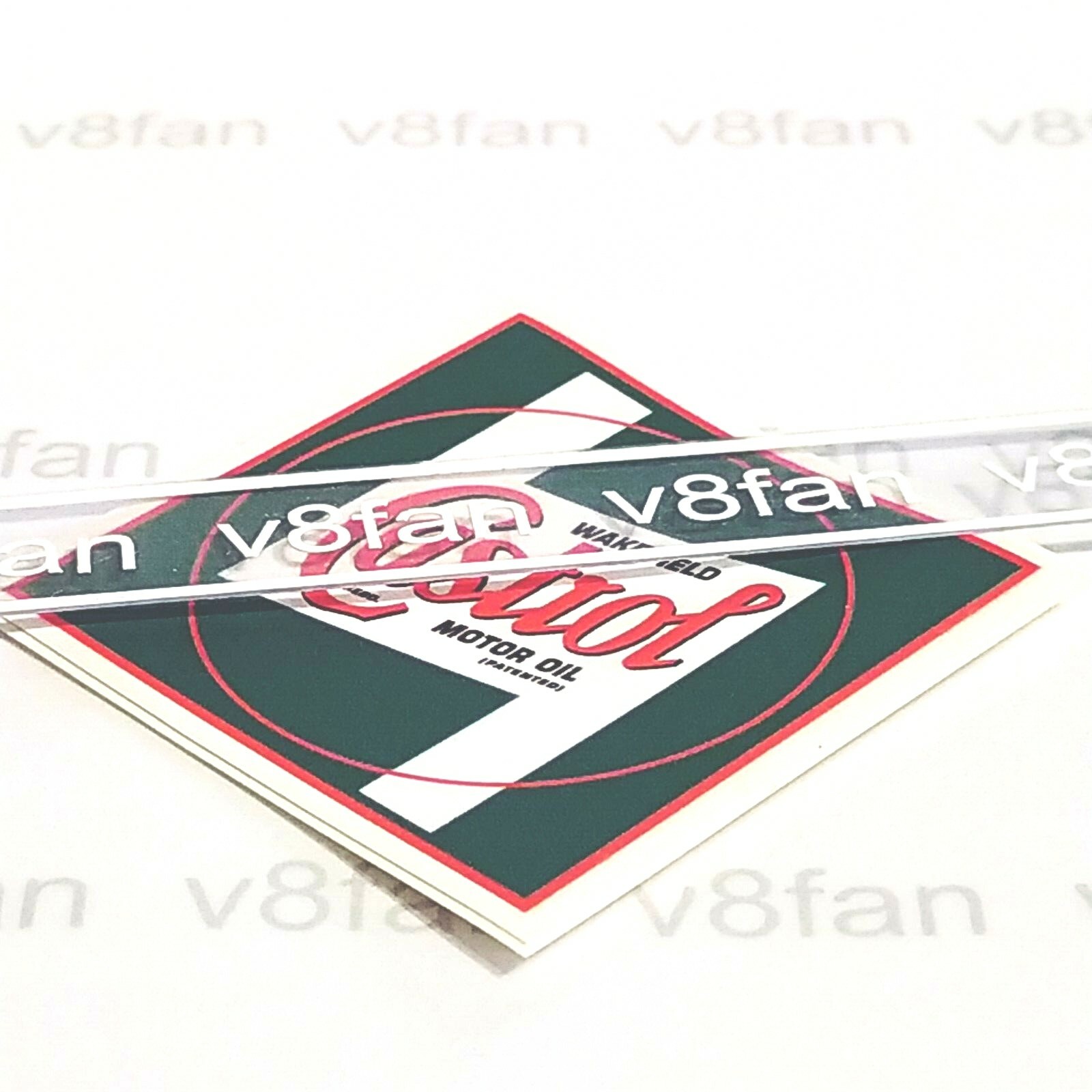 #27A TWO CASTROL oil stickers decals vintage retro classic hot-rod ...