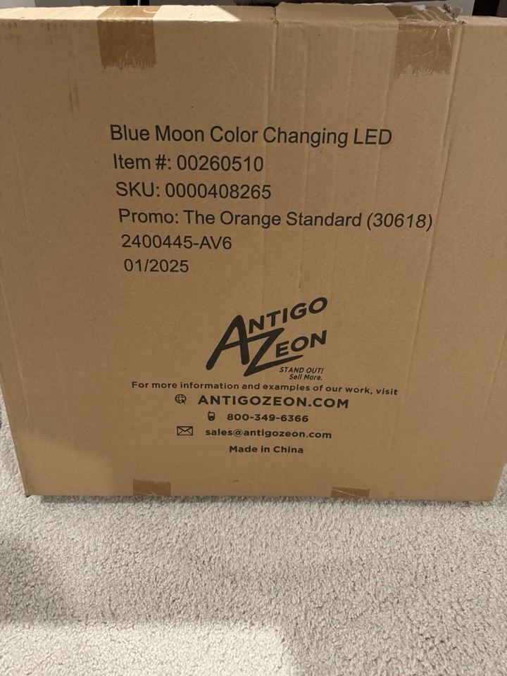 Antigo Zeon - Blue Moon Color Changing LED Light Bar Sign - Bar ...