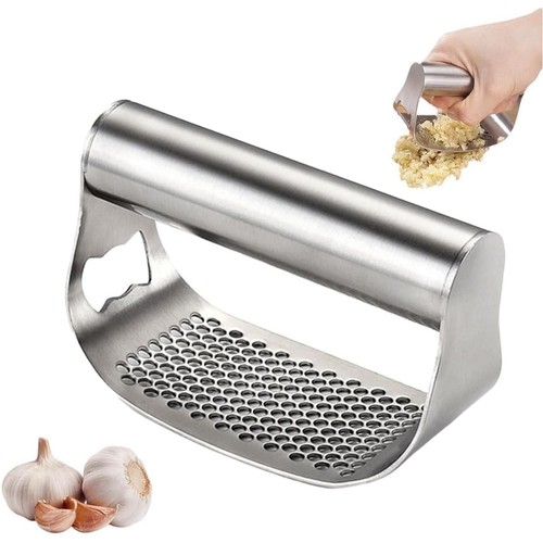 Stainless Steel Garlic Presser, 2024 New Garlic Press Rocker Garlic ...
