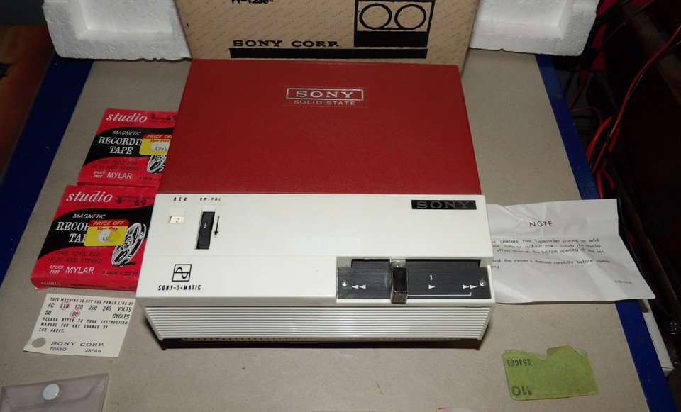 Sony TC-123 Reel to Reel TC-123 Tapecorder W/ Original Box, Manual ...