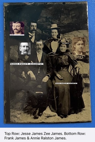 GENUINE: Frank James, Annie Ralston, Jesse James & Zee James Gang ...