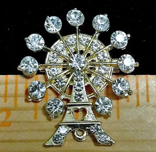 FERRIS WHEEL Rhinestone CIRCUS Amusement THEME Park Eiffel Tower ...