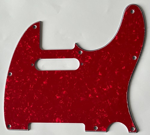 Guitar Pickguard for Fender 1962 Tele Stratocaste Pickup,4-Ply Red ...
