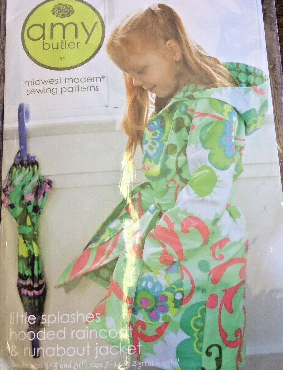 AMY BUTLER HOODED RAINCOAT & RUNABOUT JACKET-SIZE 3-6 T & 7-14-2 ...