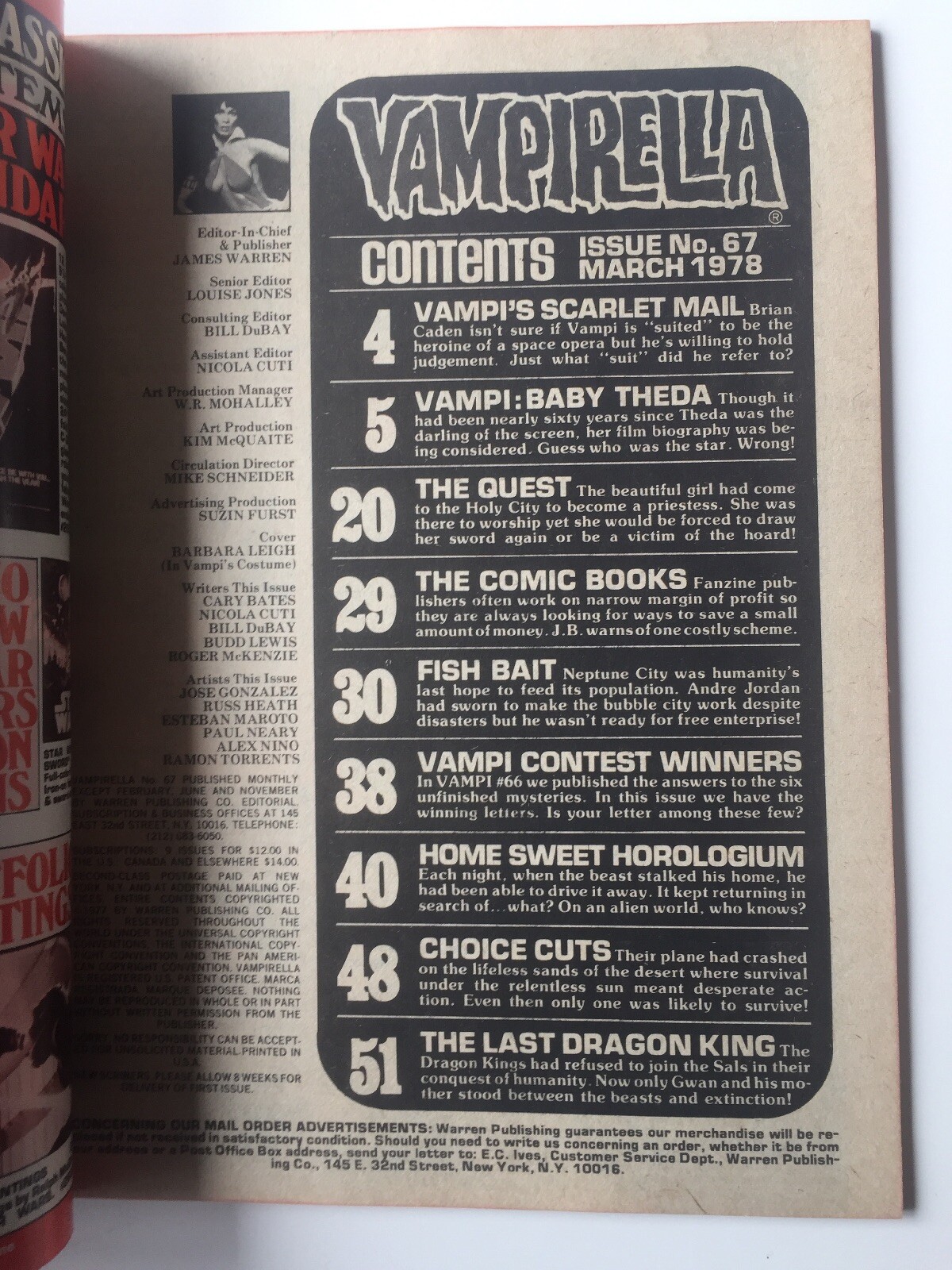 Vampirella #67 Warren Magazine March 1978 | eBay