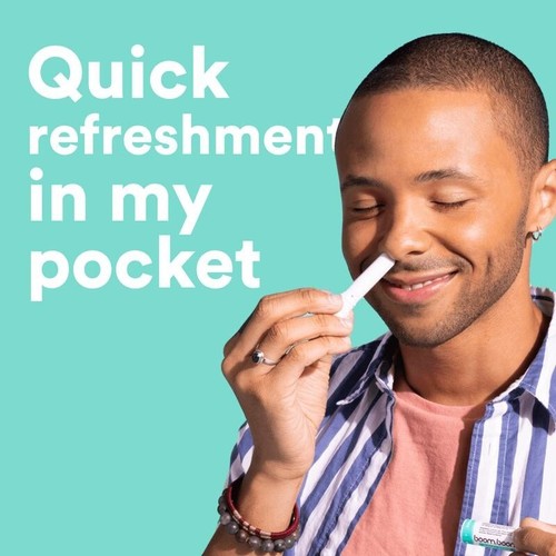 Boomboom Nasal Stick 4 Pack Enhance Breathing + Boost Focus Breathe ...