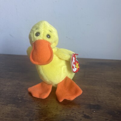 Authentic Ty Quackers Beanie Baby - 3rd gen Hang Tag / 1st gen Tush ...