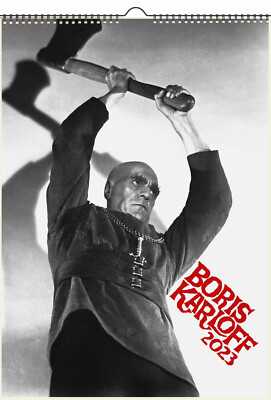 2025 Wall Calendar (12pg) BORIS KARLOFF Vintage Horror Monster Movie ...