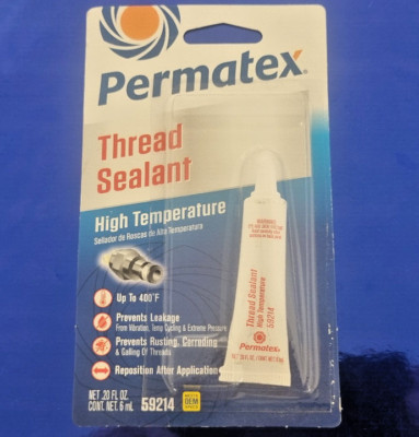 Permatex 59214 High Temperature Thread Sealant 6ml withstands temp to ...